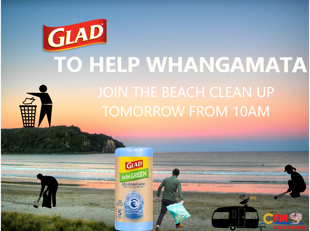 Whangamata Beach clean up - Coromandel's CFM