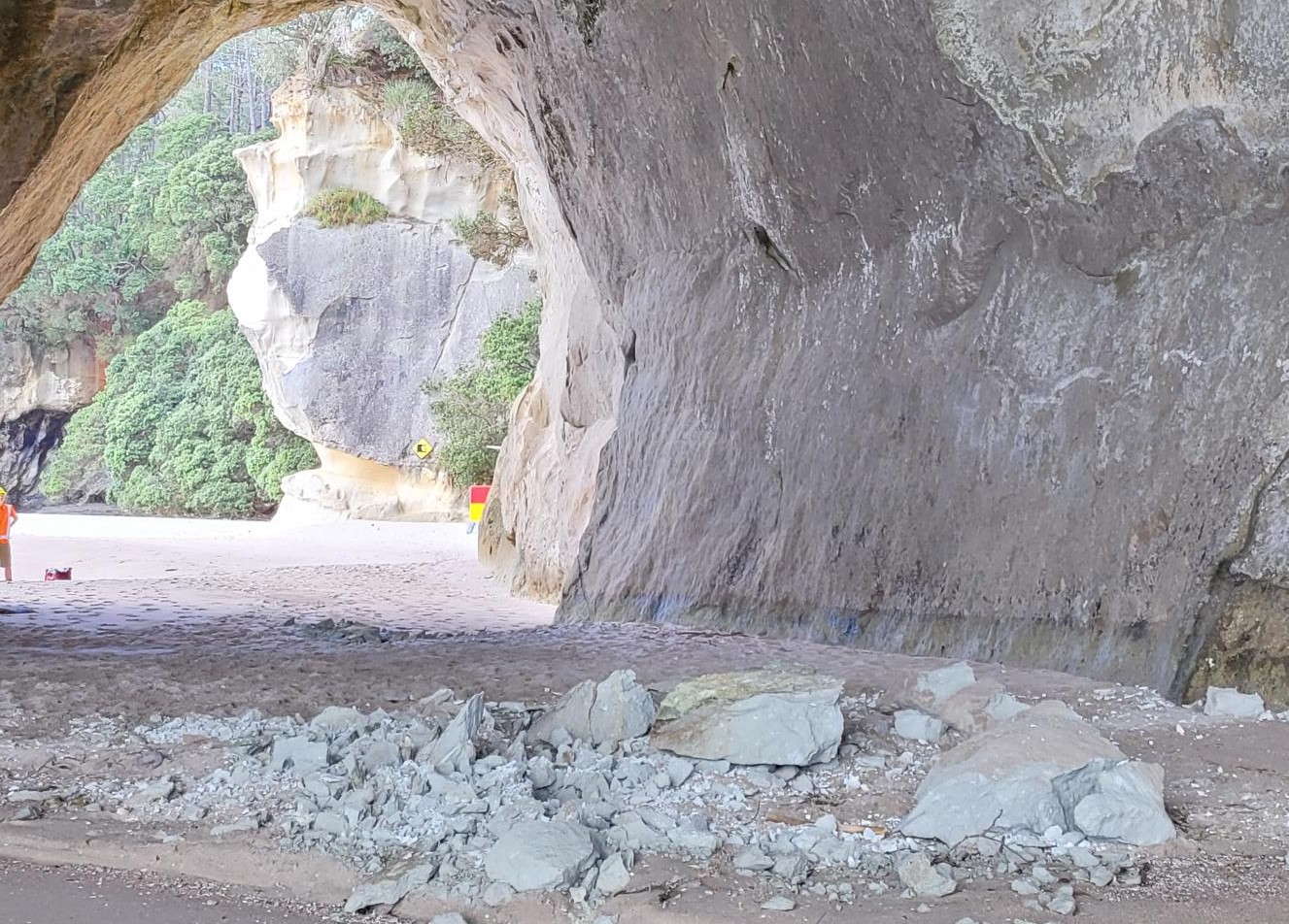 Rahui Placed on Cathedral Cove Arch - Coromandel's CFM