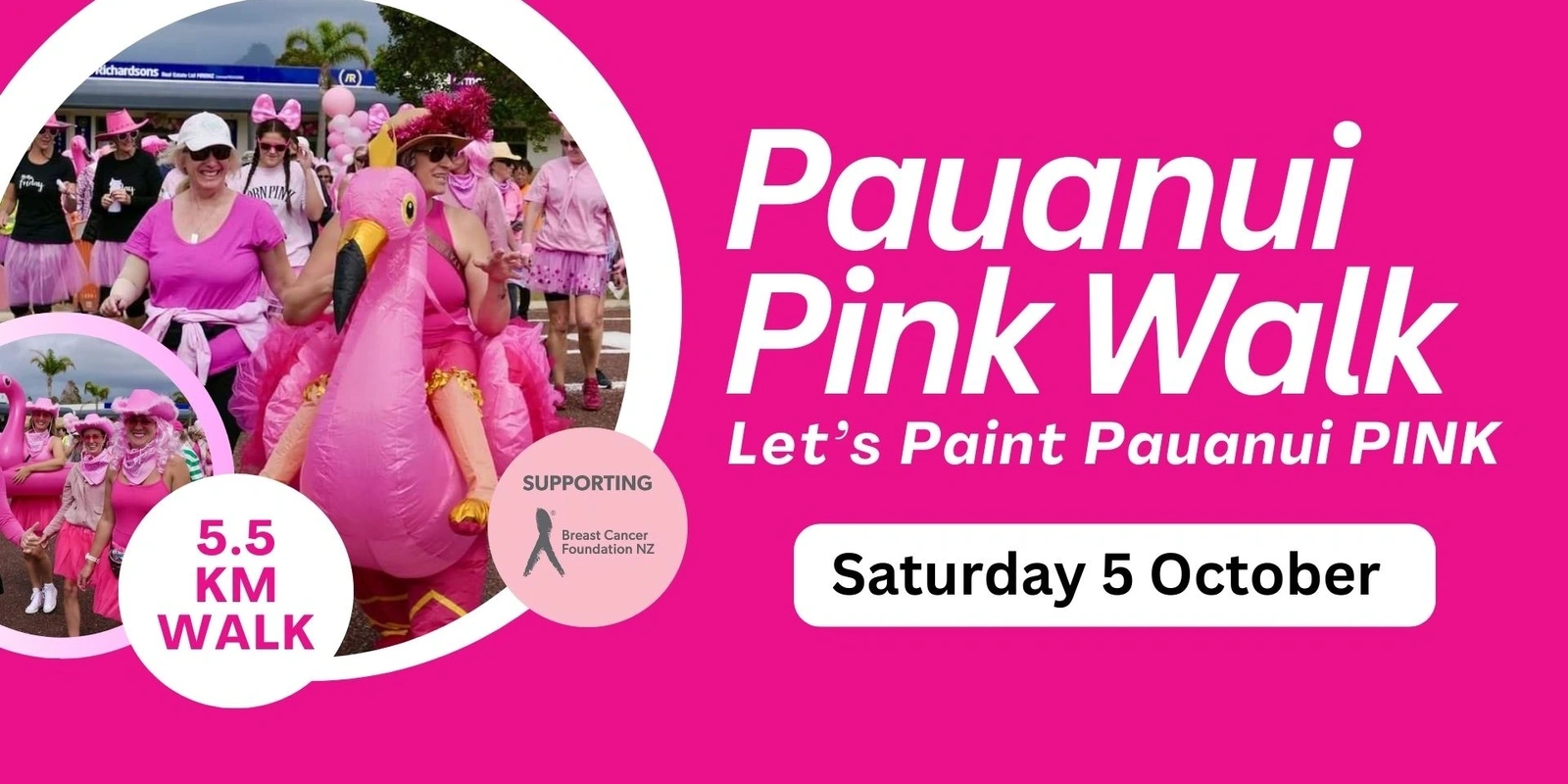 Pauanui Pink Walk - Coromandel's CFM